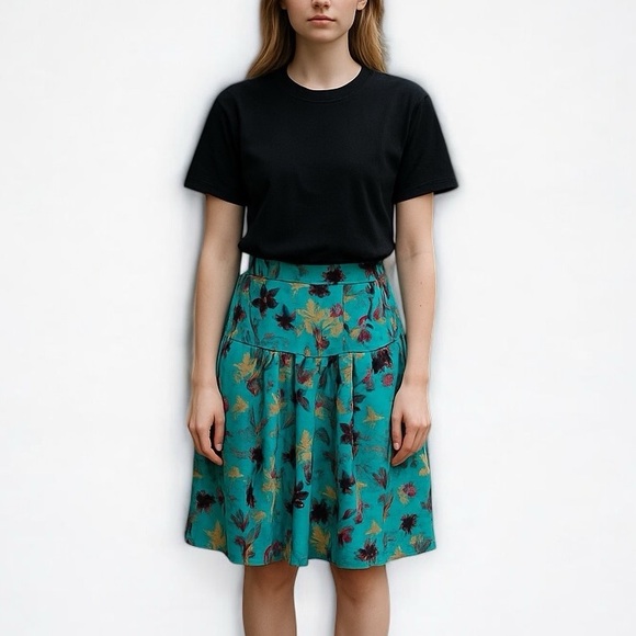 Peruvian Connection | Skirts | Peruvian Connection Floral Teal ...